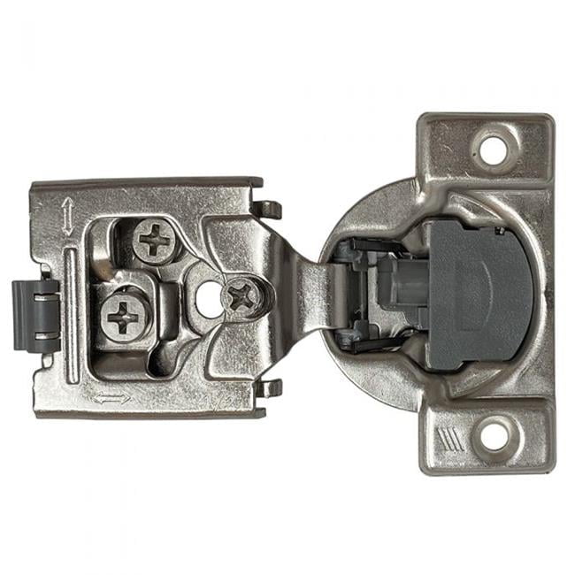 0.5 in. Soft-Close Overlay Optimat Face Frame Clip-On Dowel Hinge, Zinc ...