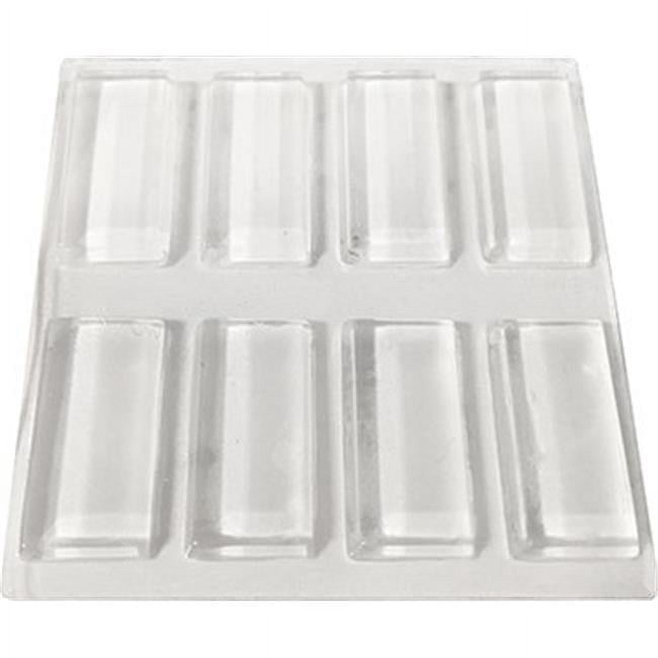 0.5 in. x 1 in. Rubber Rectangle Pad, Clear - Walmart.com
