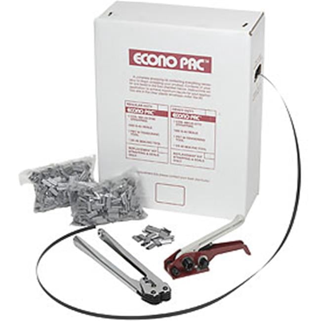 0.5 in. x 7200 ft. Poly Strapping Coil Kit with Tensioner Sealer ...