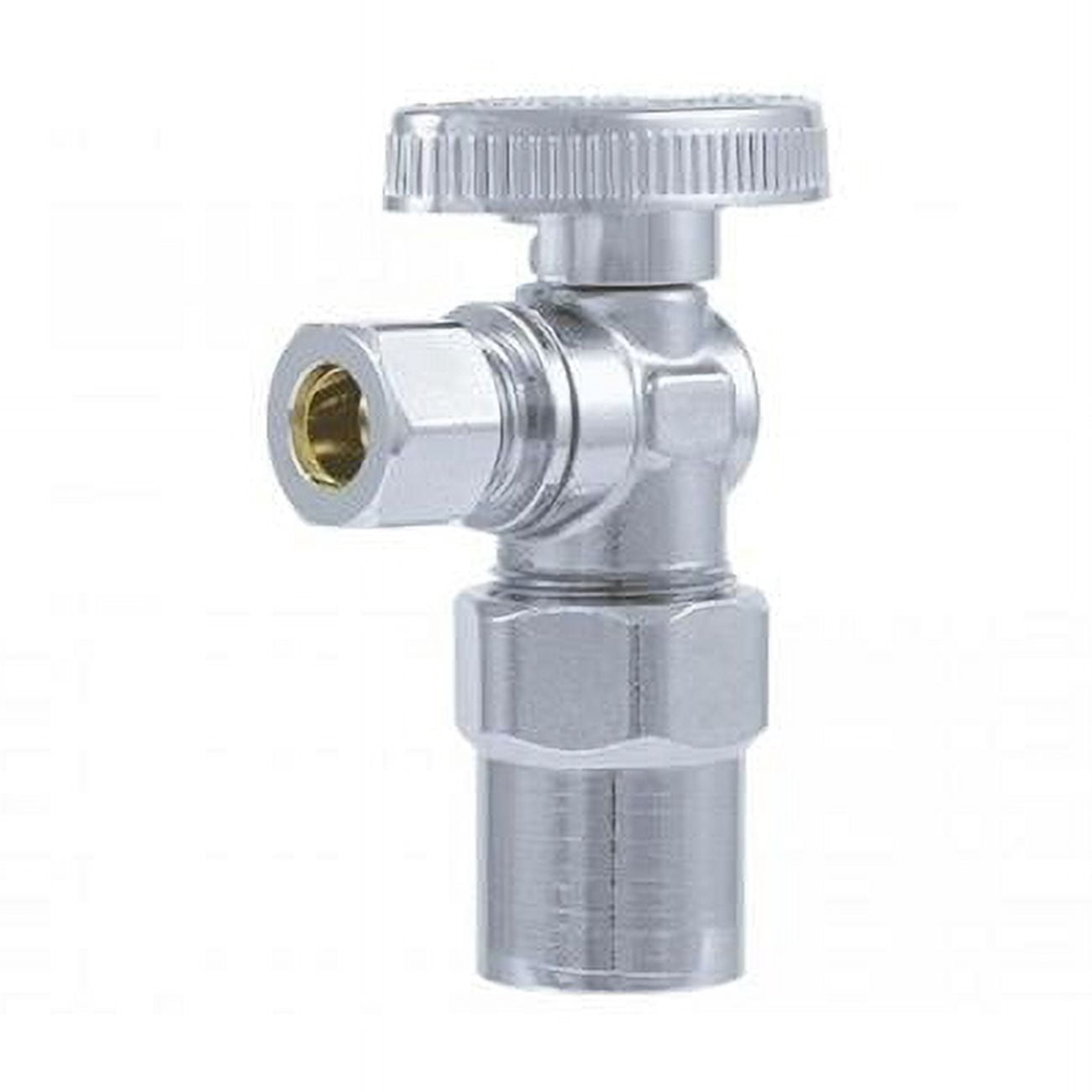 0.5 x 0.37 in. Full Angle Stop Valve, Brass - Walmart.com