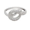 0.50 Ct. IGI Cert 18k White Gold Diamond Legacy Knot Ring - Love ...