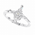 0.50 TCW Lab Grown Diamond Kite Cut Solitaire With Accents Engagement ...