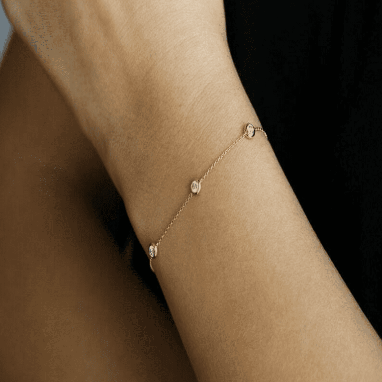 Delicate white gold bracelet store