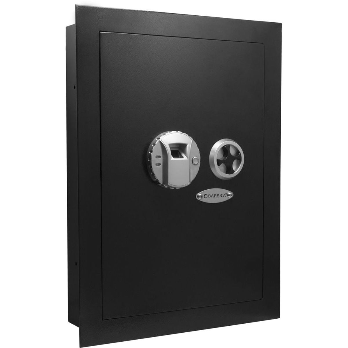 Barska 0.52 Cubic Foot Biometric Wall Safe (Left Opening), Black ...