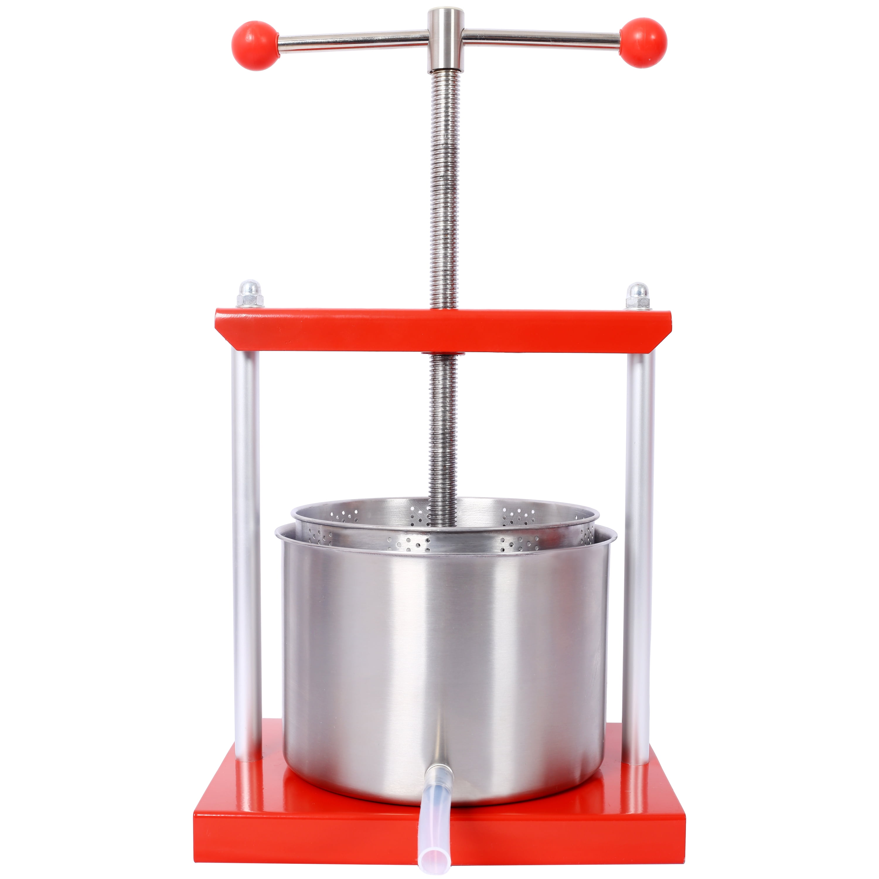 0.53 Gallon Manual Juice & Wine Press – Stainless Steel Fruit Press ...
