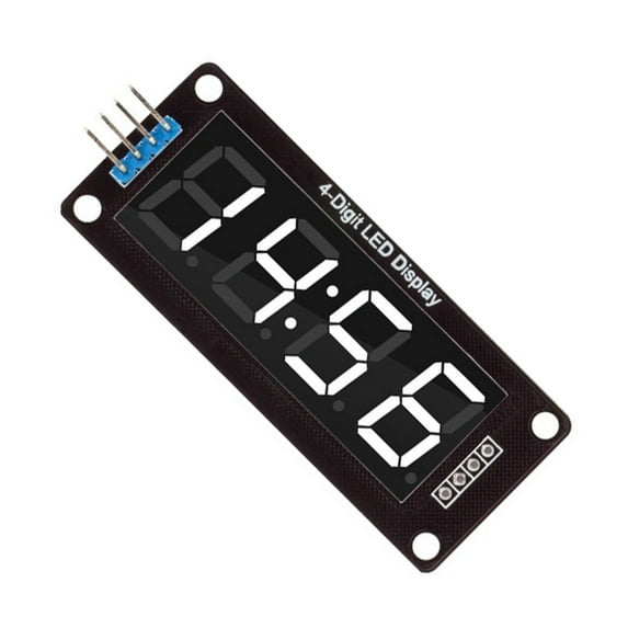 0.56" 4-Digit Seven-Segment LED Screen with SPI Interfaces, Anti ...