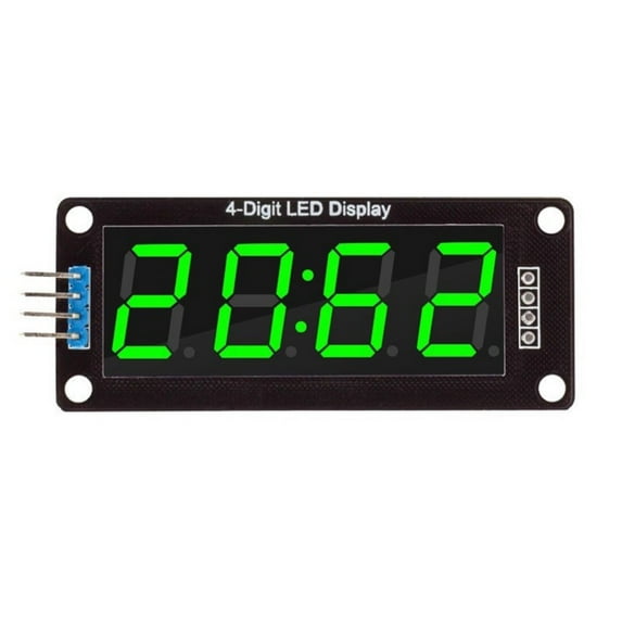 0.56" 4-Digit Seven-Segment LED Screen with SPI Interfaces, Anti ...
