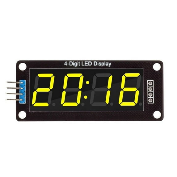 0.56" 4-Digit Seven-Segment LED Screen with SPI Interfaces, Anti ...