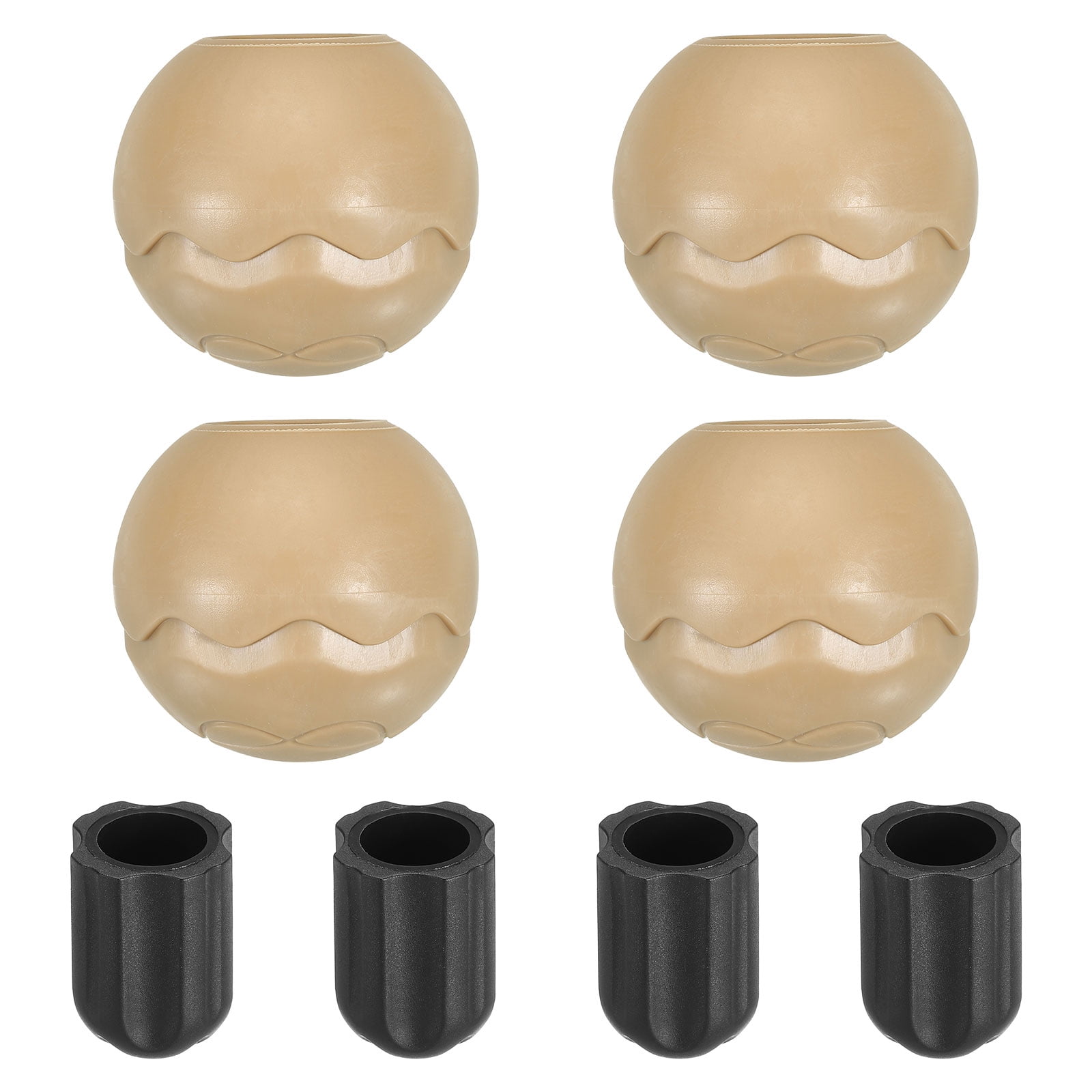 0.59"(15mm) Chair Feet Replacement Plastic Camping Chair Leg Tips Cap ...