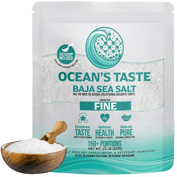 0.5LB Ocean's Taste Baja BCF26 Gold Sea Salt, Crystals, 4X More ...