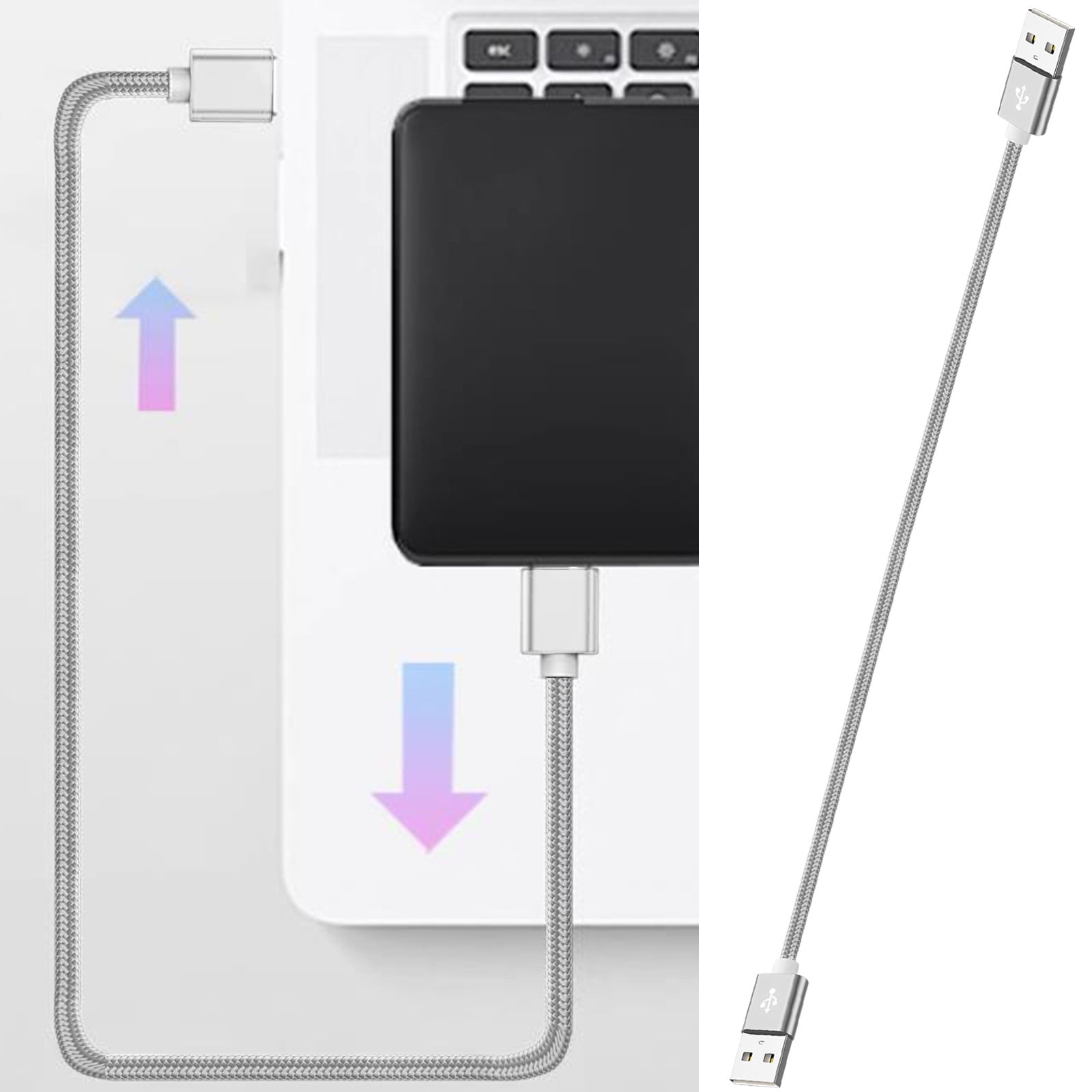 0.5M USB2.0 Male To Male USB High Speed Data Transfer Cord - Walmart.com