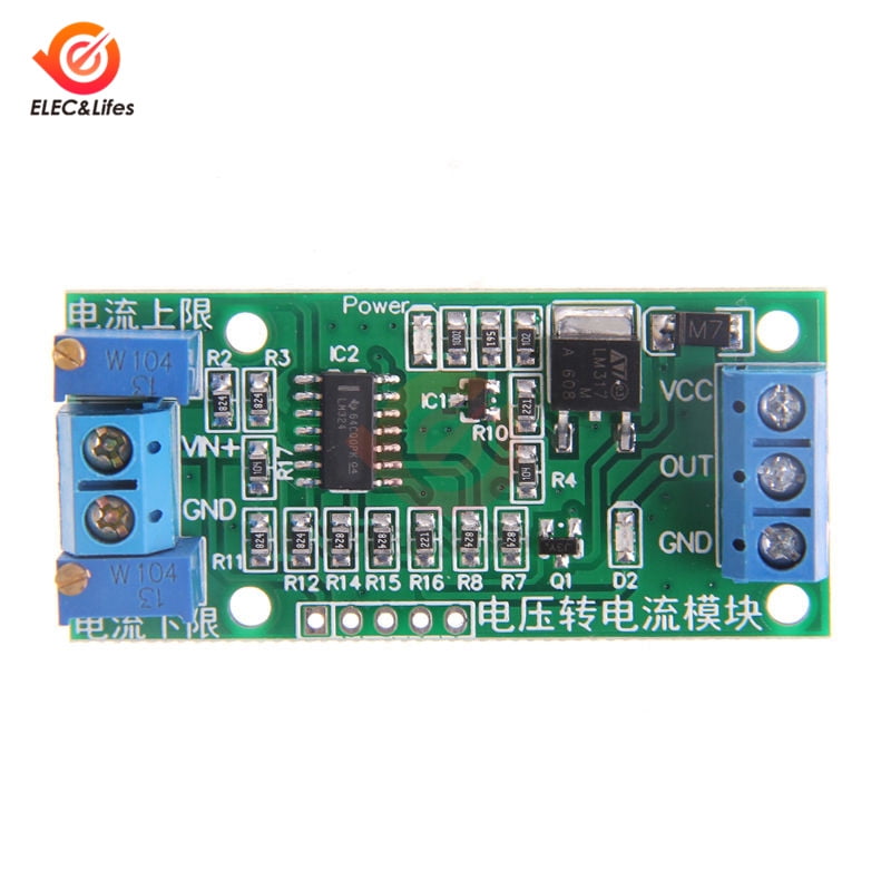 0-5V 4-20mA Voltage To Current Module Current Transmitter Linear ...