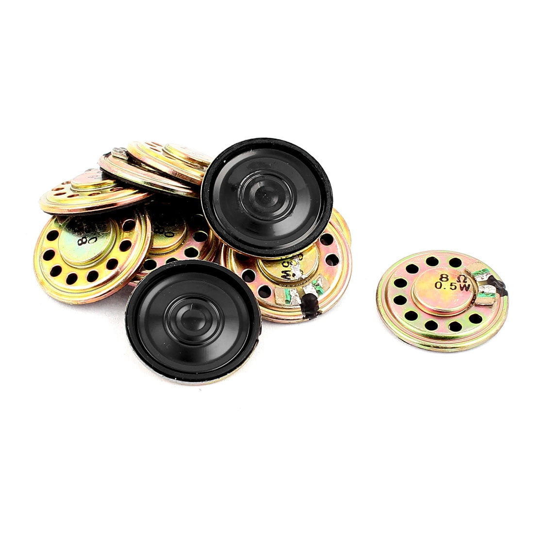 0.5W 28mm Diameter 8 Ohm Internal Magnet Speaker Loudspeaker 10Pcs - Walmart.com