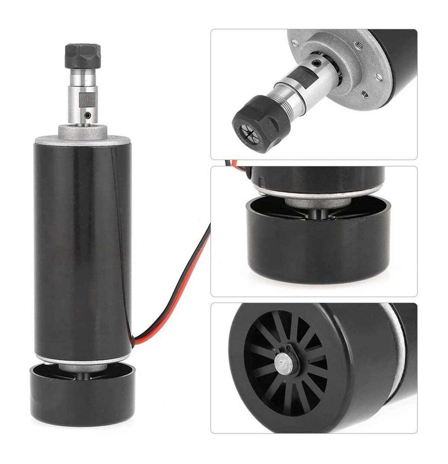 0.5kw Air Cooled Spindle ER11 Chuck Collet CNC 500W Spindle Motor ...