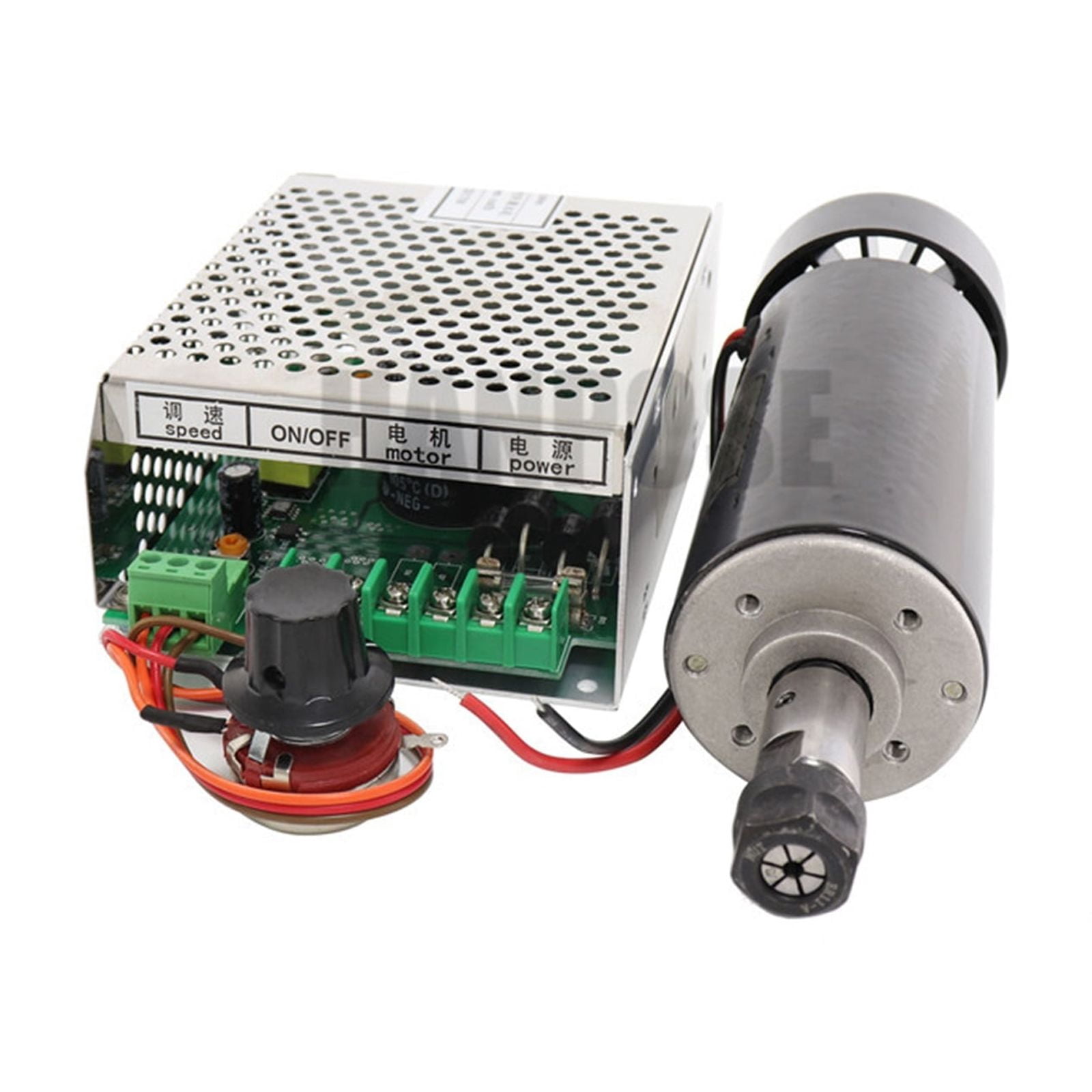 0.5kw Clamps Air Cooled Air Cooled Dc Spindle Motor ER11 Chuck CNC 500W ...