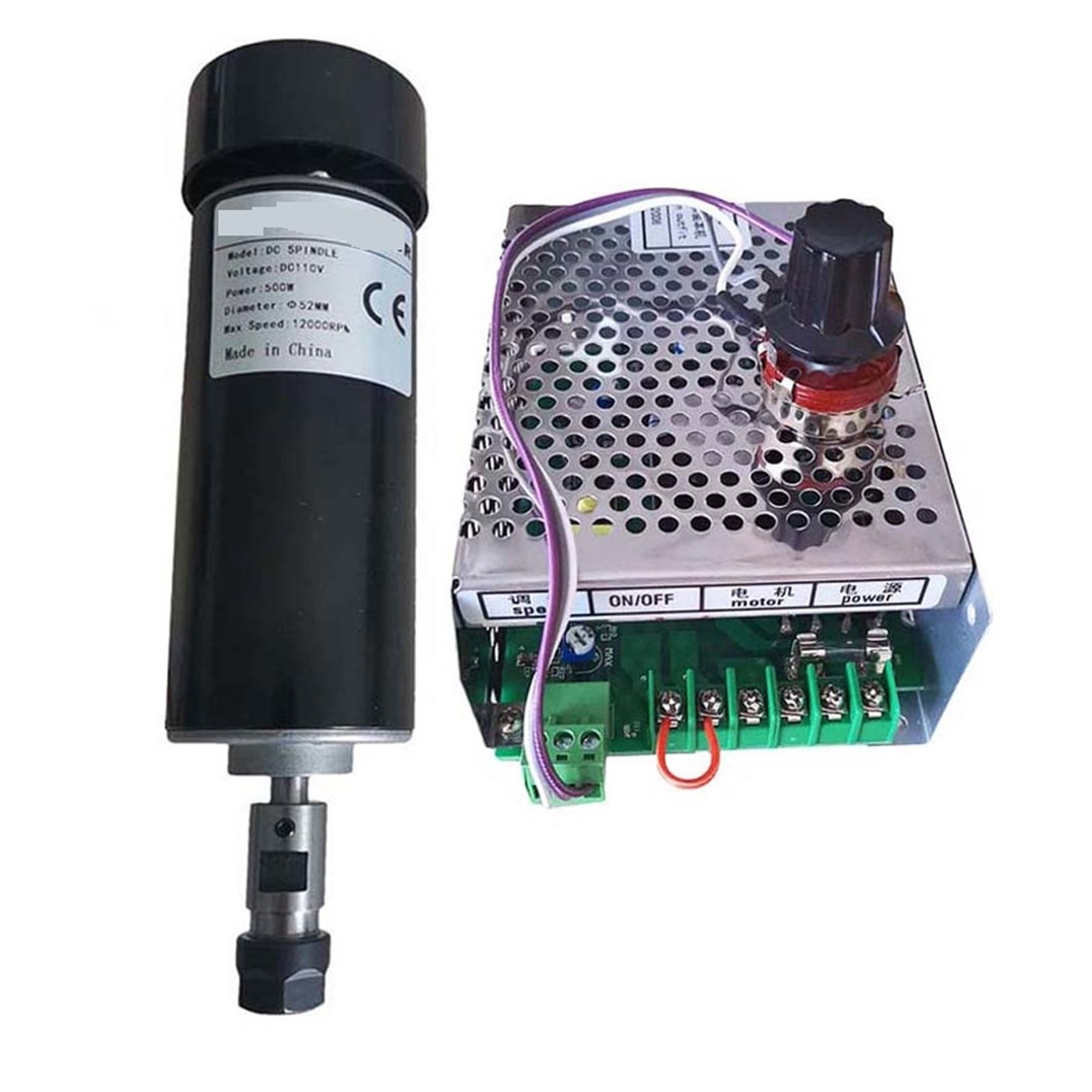 0.5kw Clamps Air Cooled Spindle Motor Kit ER11 Chuck CNC 500W Spindle ...