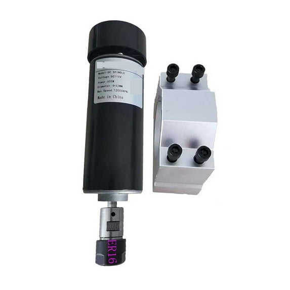 0.5kw Clamps Air Cooled Spindle Motor Kit ER16 Chuck CNC 500W DC ...