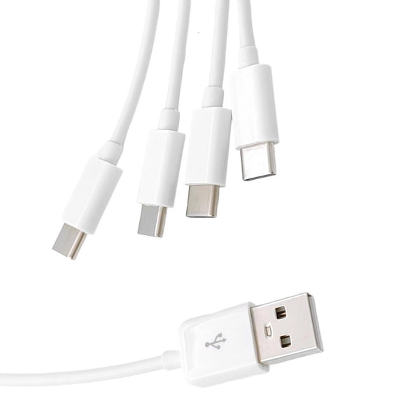 0.5m Portable USB to USB C Splitter Cable Power Adapter Line Can Link 4 ...