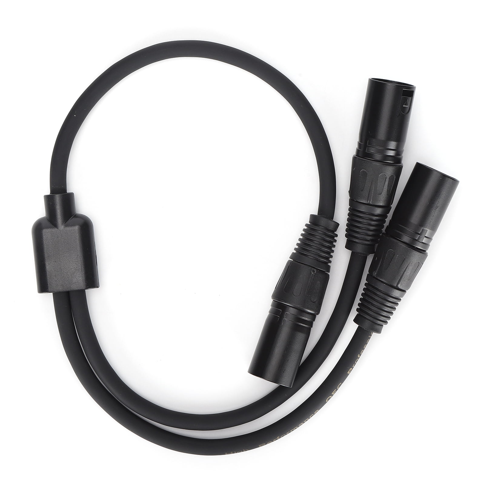 0.5m Y-Type Audio Adapter for Connecting Devices XLR Male to Dual XLR ...