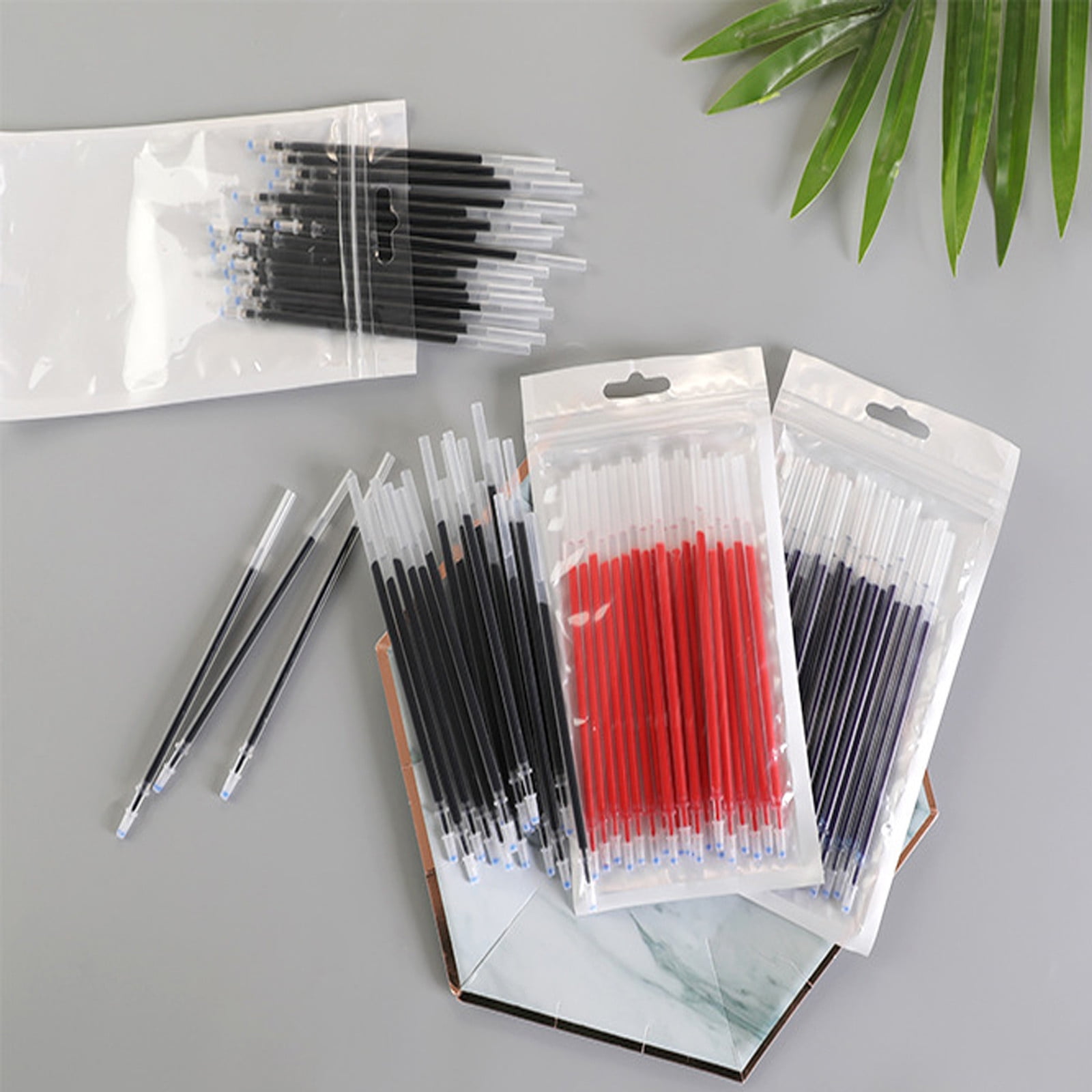 0.5mm Gel Pen Refills Bulk Pack 50-Pack - Smooth Ink Replacement ...