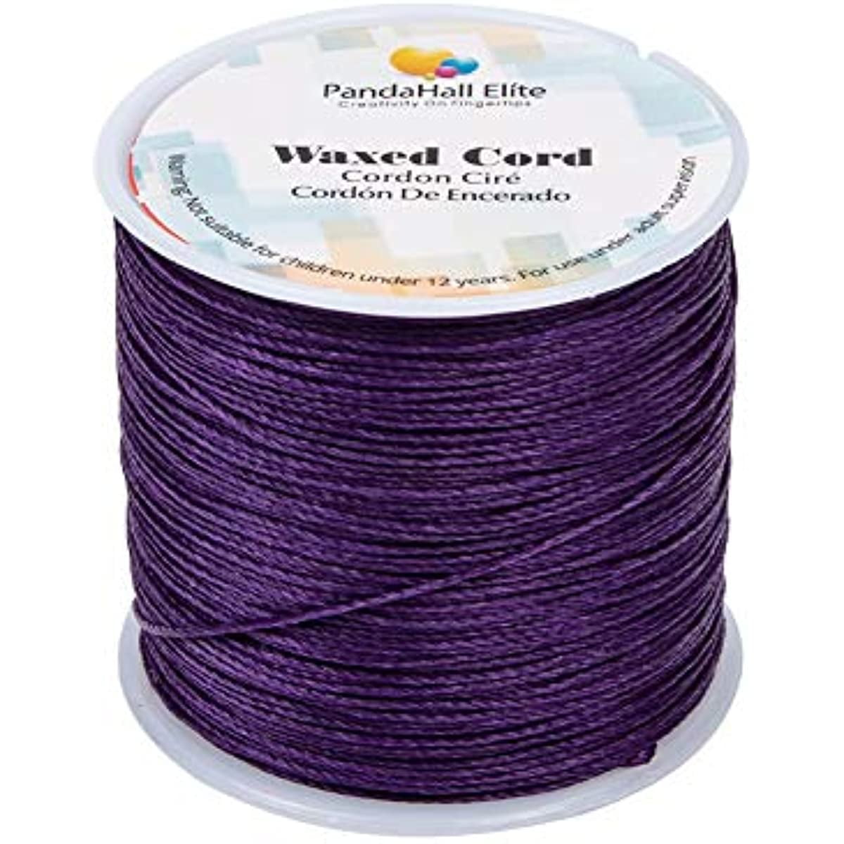0.5mm Waxed Cord 116 Yards Waxed Polyester Cord Purple Waxed Thread ...