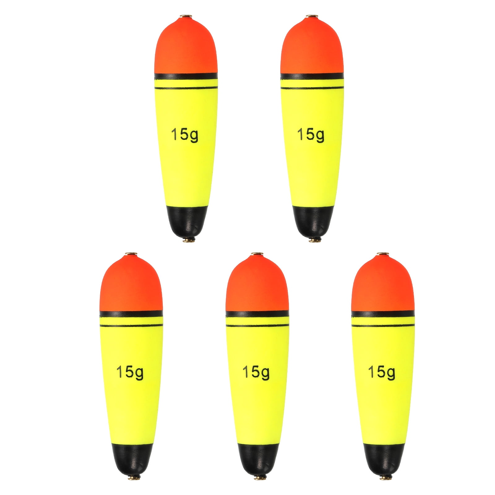 0.5oz Fishing Slip Bobbers EVA Fishing Float, Yellow, 5 Pack - Walmart.com