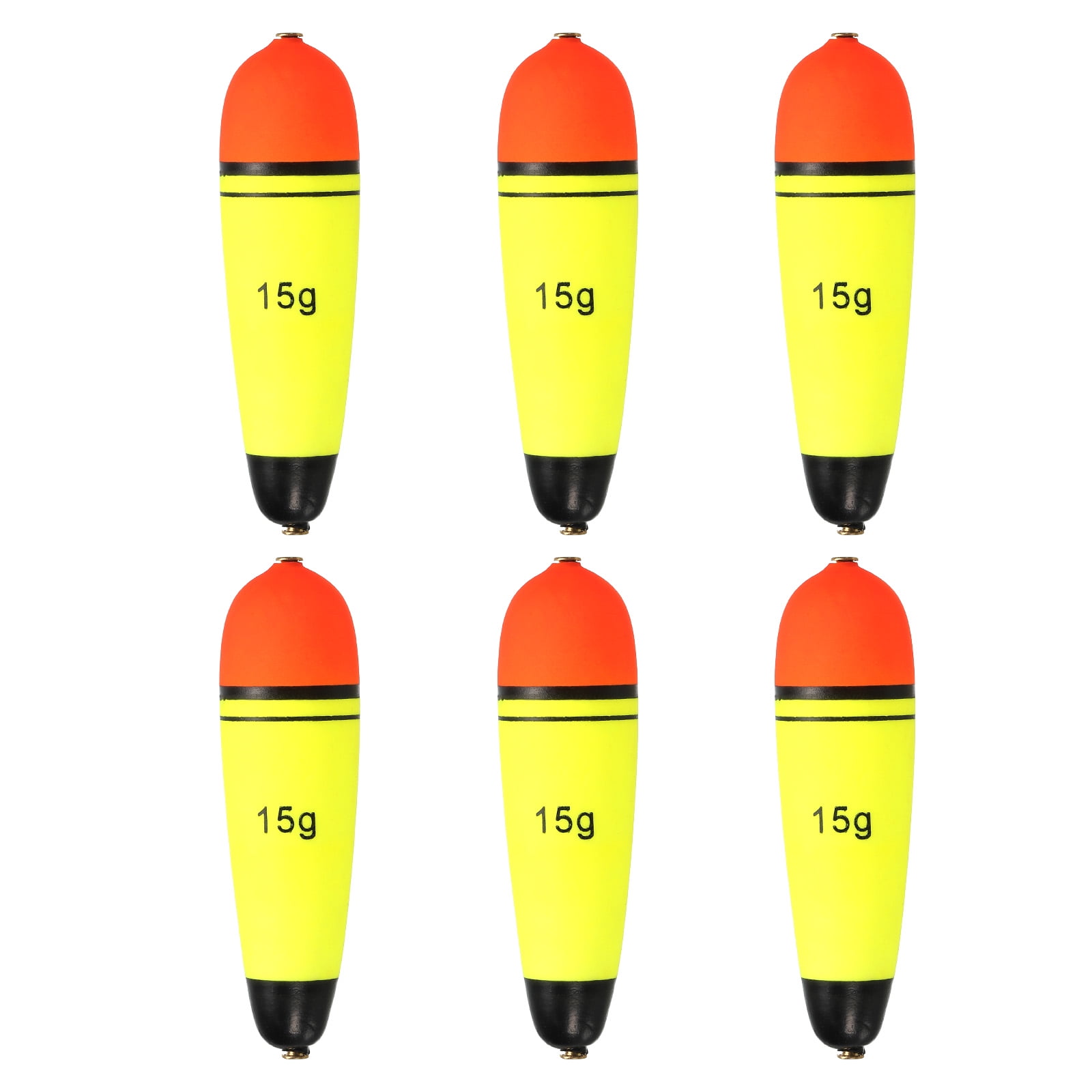 0.5oz Fishing Slip Bobbers EVA Fishing Float, Yellow, 6 Pack - Walmart.com