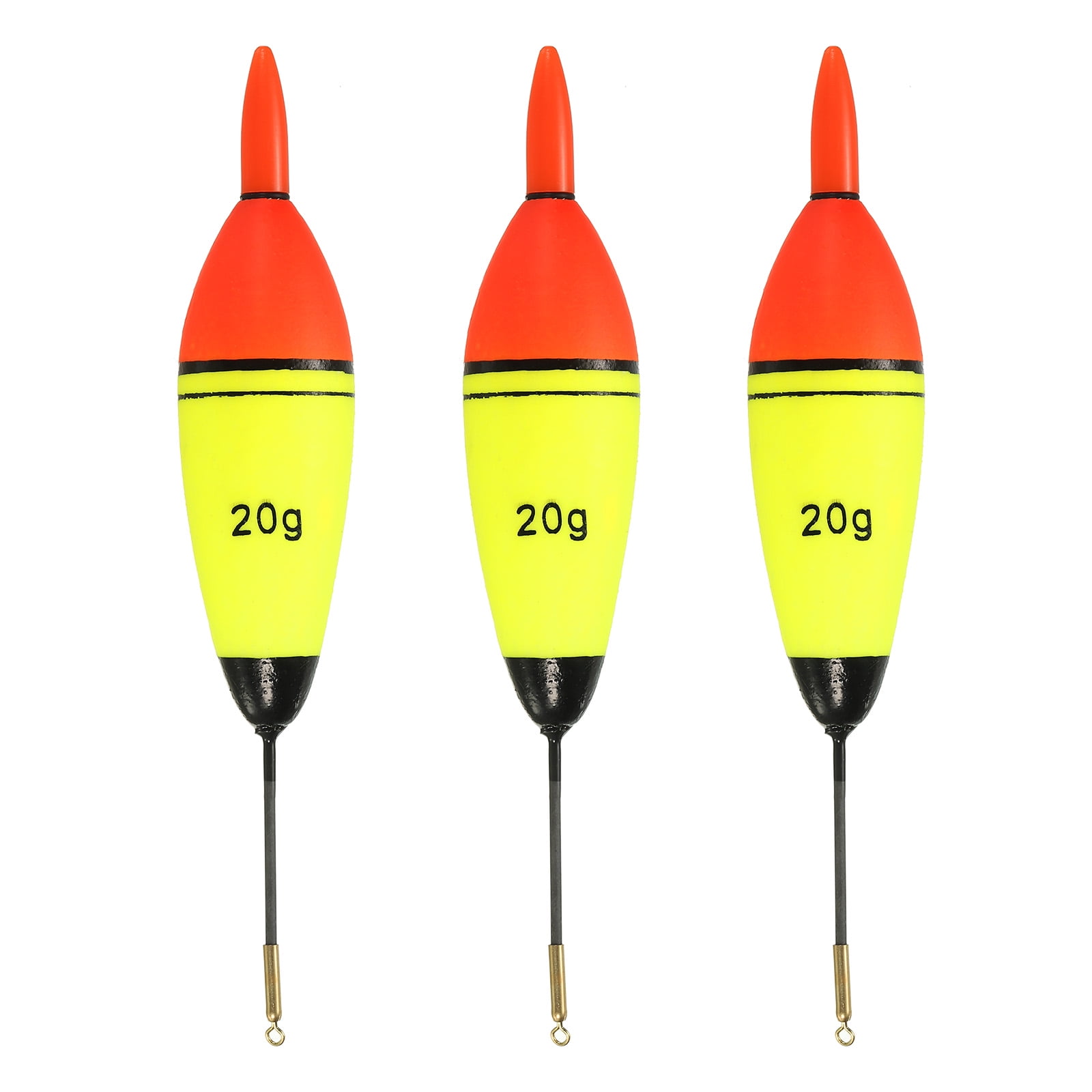 0.5oz Lighted Fishing Slip Bobbers EVA Light Up in Red Fishing Float, 3 ...