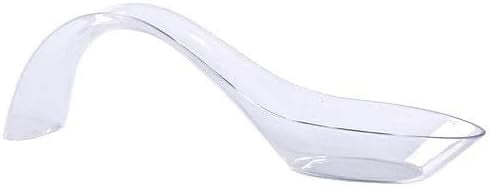 0.5oz Mini Clear Presentation Plastic Spoon – Disposable Presentation ...