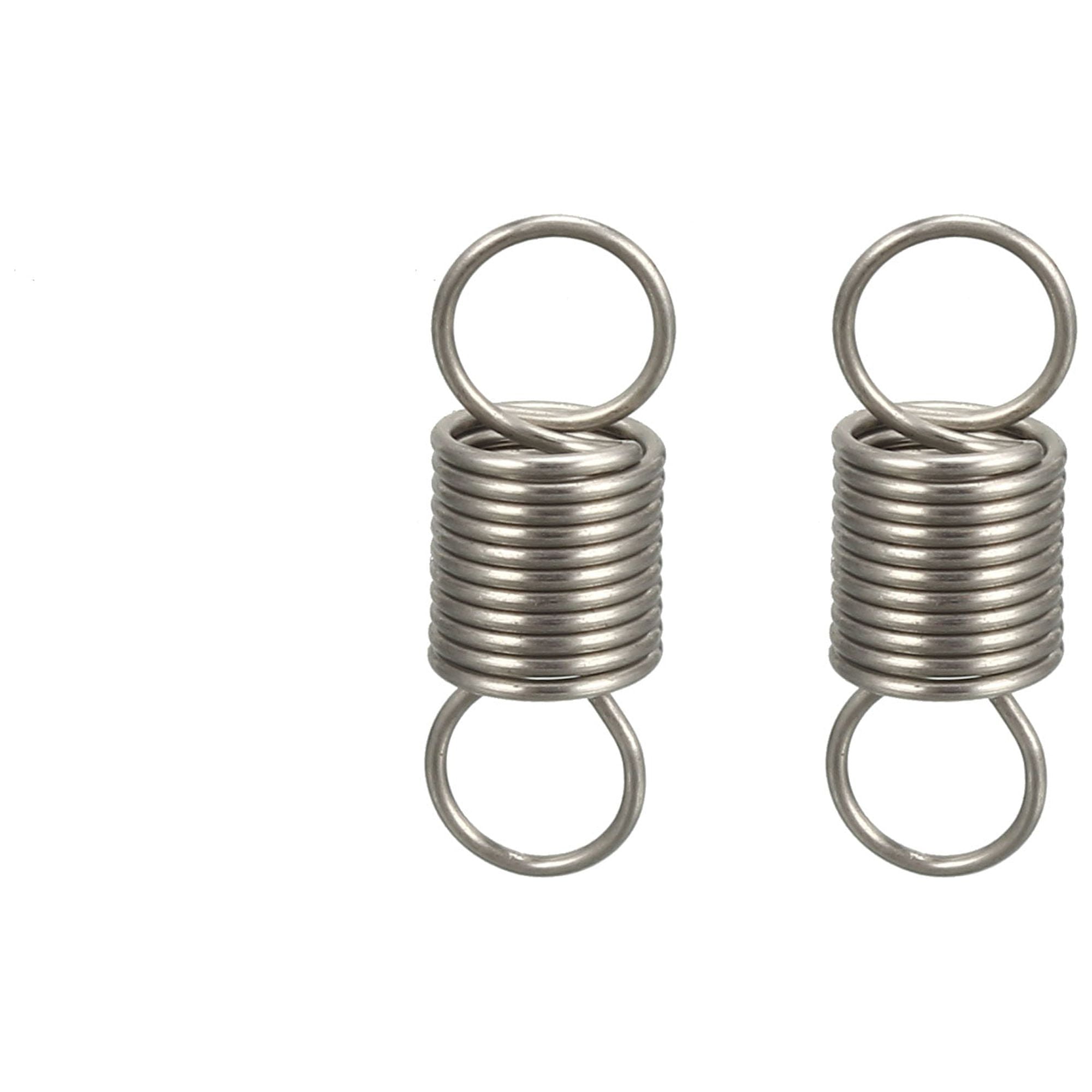0.5x5x15mm Stainless Steel Small Dual Hook Tension Spring, 2pcs ...
