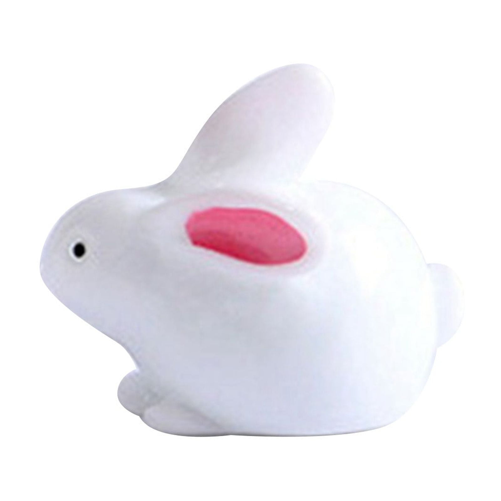 0.6*0.8Inch Easter Mini Bunny Miniature Figurines Rabbit Fairy Garden ...