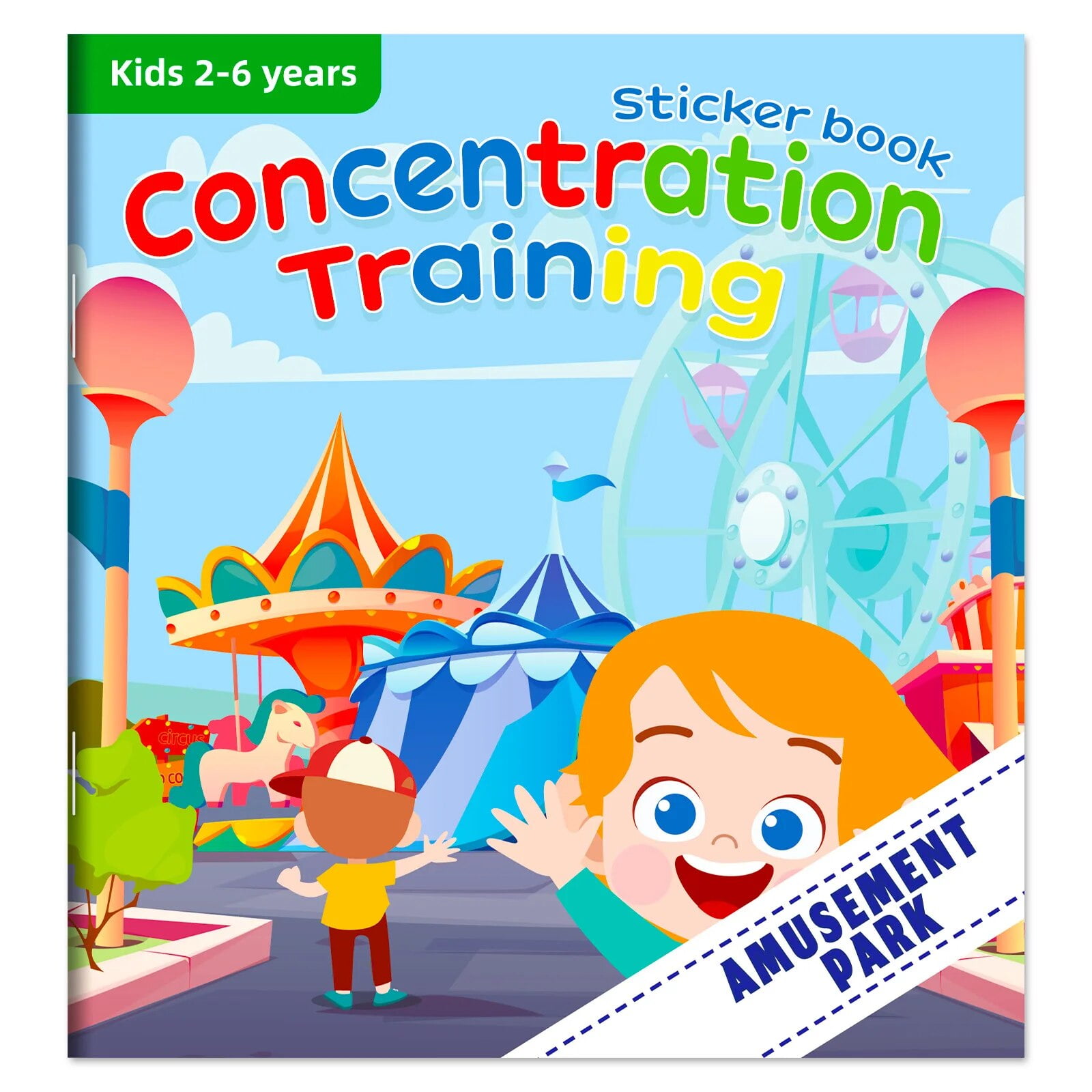 0-6 Year Old Sticker Book Baby Early Education Puzzle Cartoon DIY ...