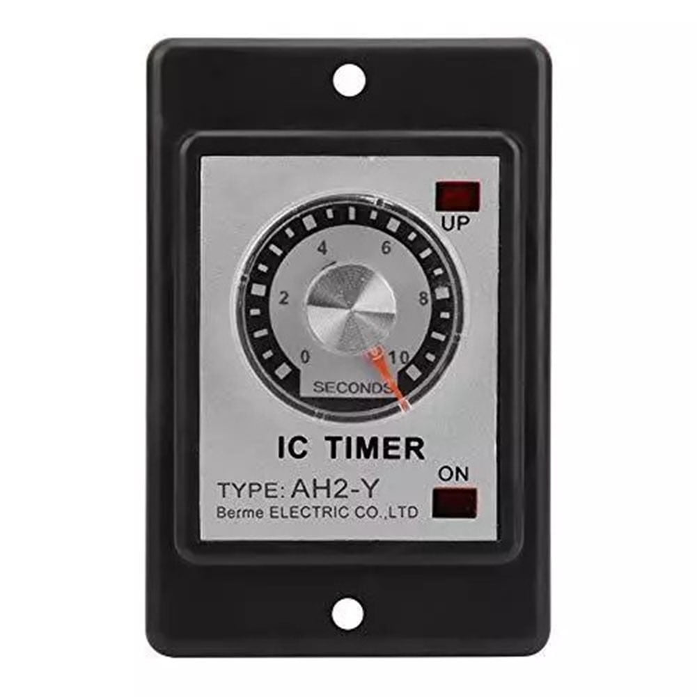 0-60 seconds Power On Delay Timer Time relay w Socket Base AC 220V AH2 ...