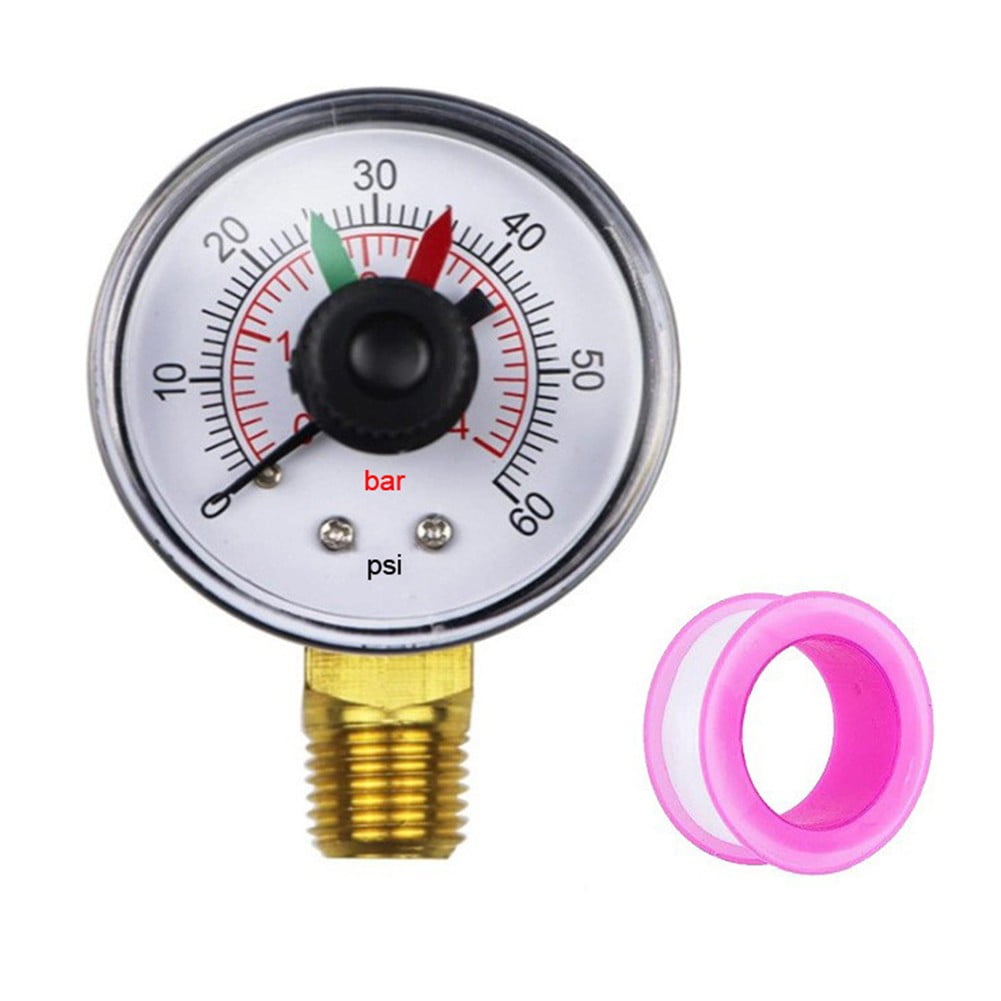 0-60Psi Pressure Gauge Box with Dial for Filter Selection 1/4 inch NPT for Pools Spas - Walmart.com