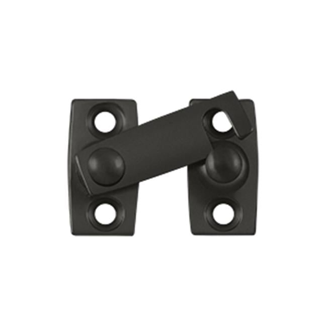 0.62 in. Shutter Bar - Door Latch, Bright Brass by Oil Rubbed Bronze ...