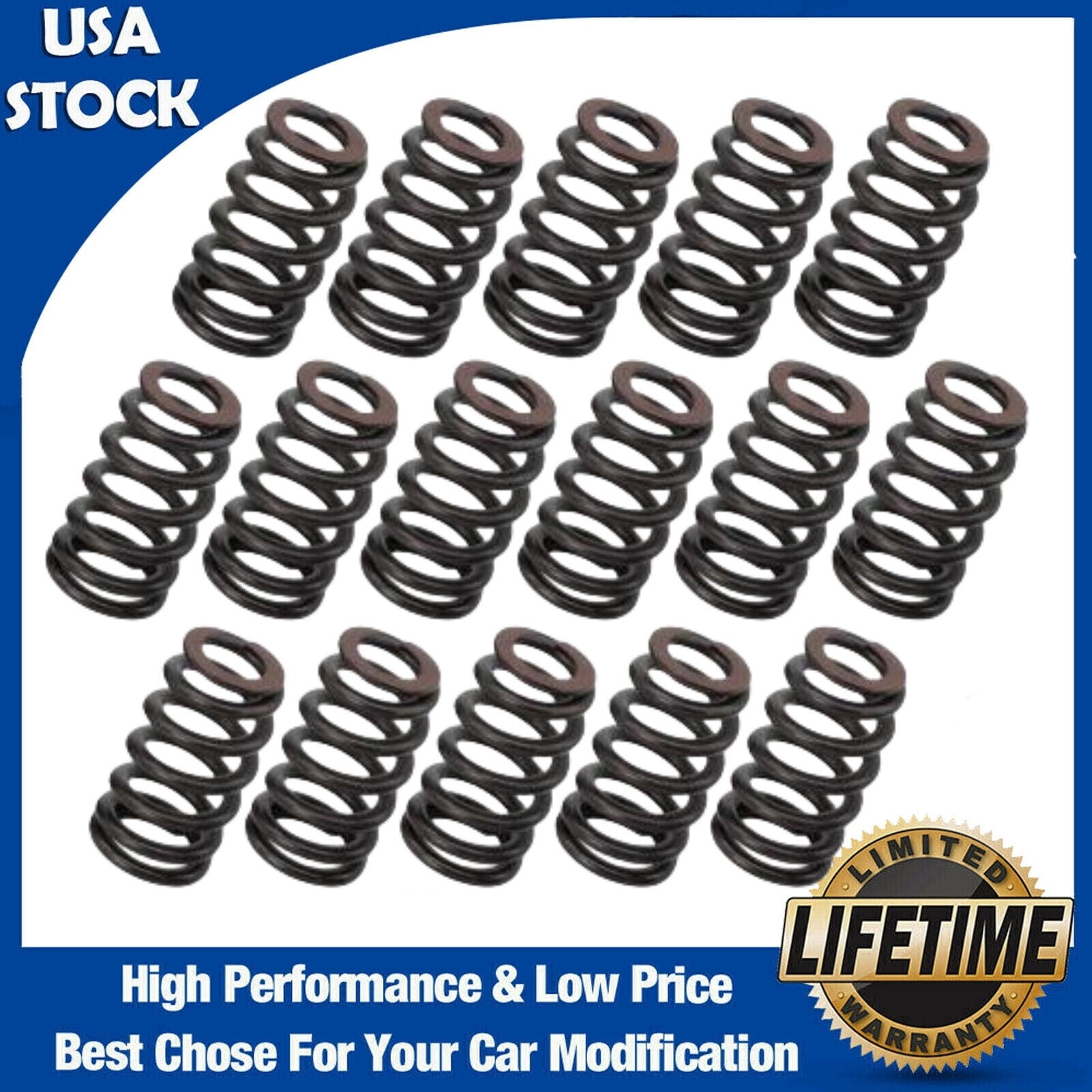 0.625" LIFT LS VALVE SPRINGS PAC1219-16 For GM LSX LS1 LS2 LS3 4.8 5.3 ...