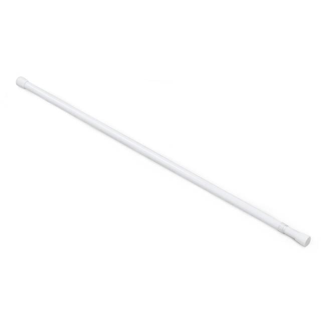 0.625 in. Fantasia Adjustable Spring Tension Rod, White - 28-48 in ...