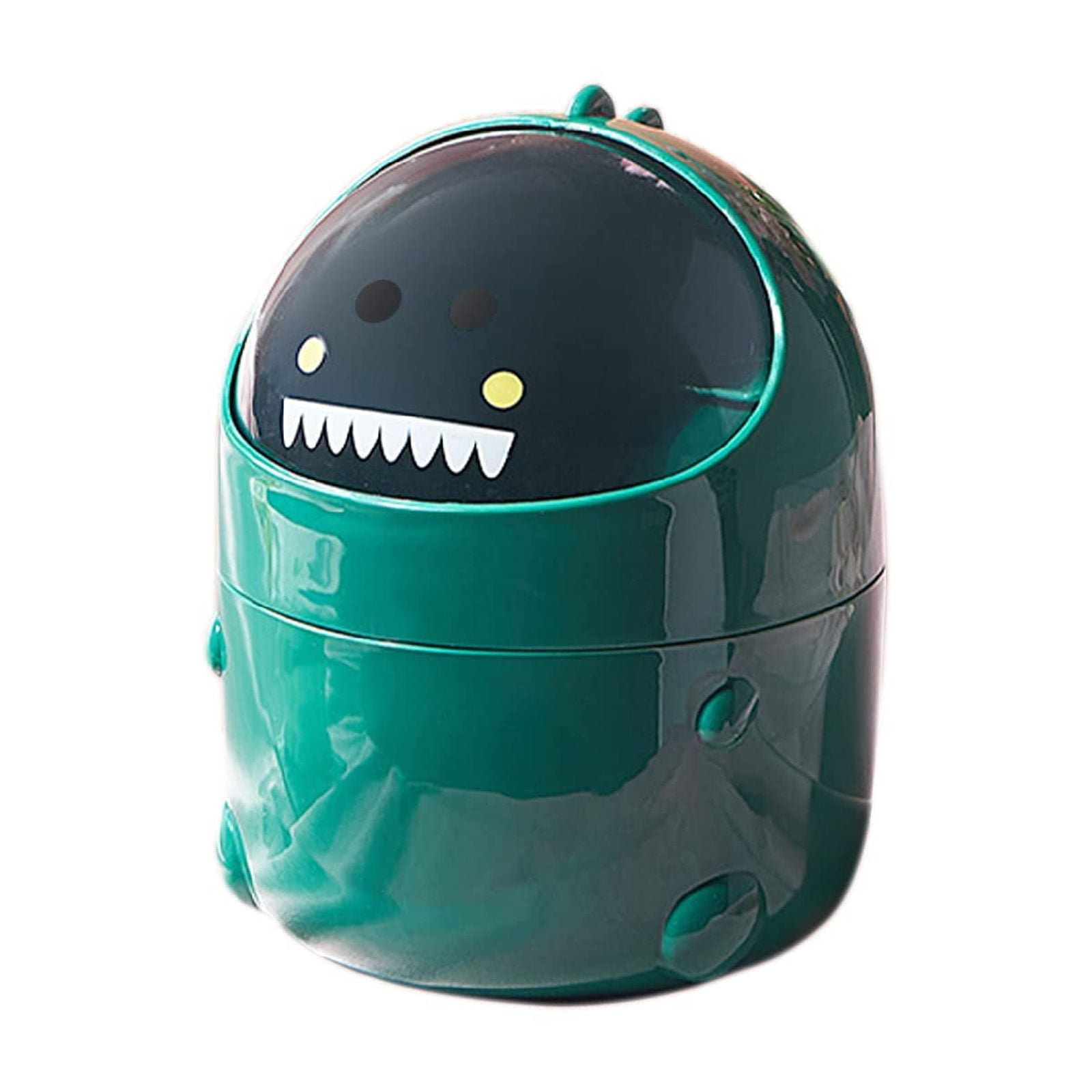 0.63 Gal Mini Desktop Trash Can with Lid, Cute Little Dinosaur ...