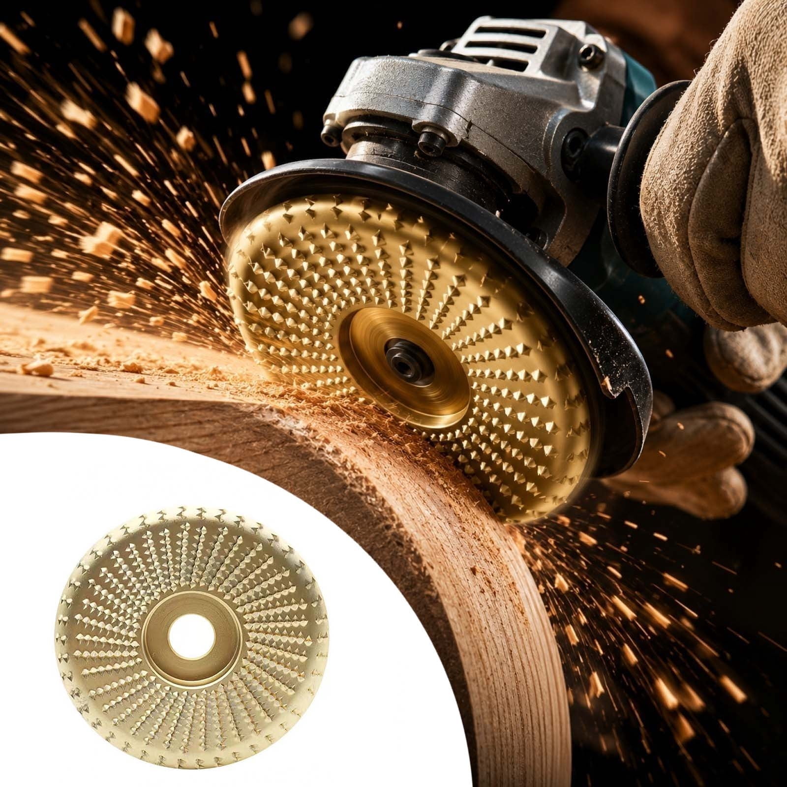 0.63X3.94In Wood Carving Disc Set, For Angle Grinder Grinding Shaping ...