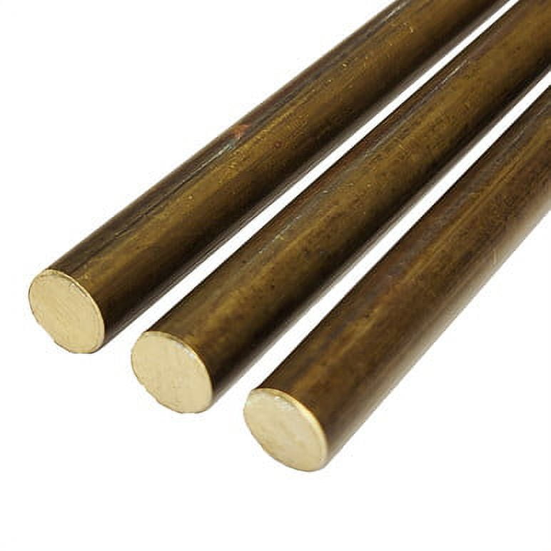 0.687 (11/16 inch) x 12 inches (3 Pack), C360-H02 Brass Round Rod ...