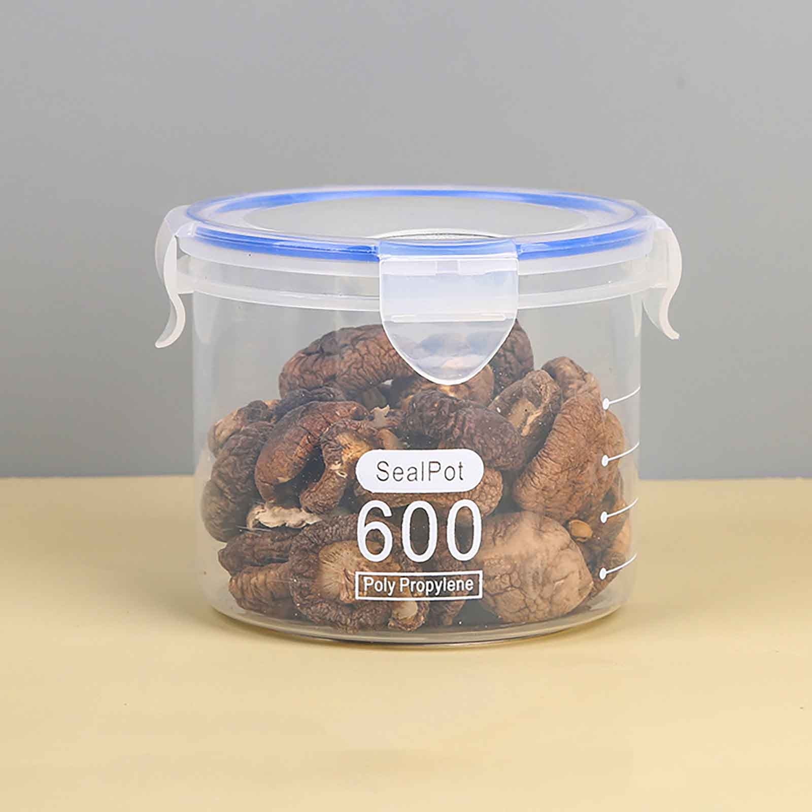 0.6L Food Storage Freezer Container with Twist Top Lids Reusable ...