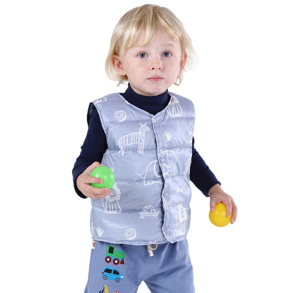 0-6T Baby Boy Girl Toddler Little Kid Vest Light Puffer Jacket Vest ...