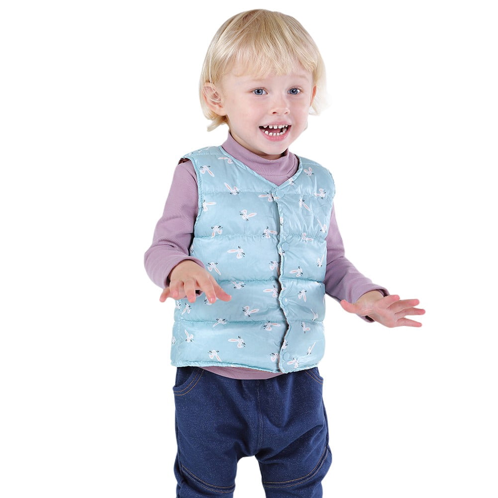 0-6T Baby Boy Girl Toddler Little Kid Vest Light Puffer Jacket Vest ...