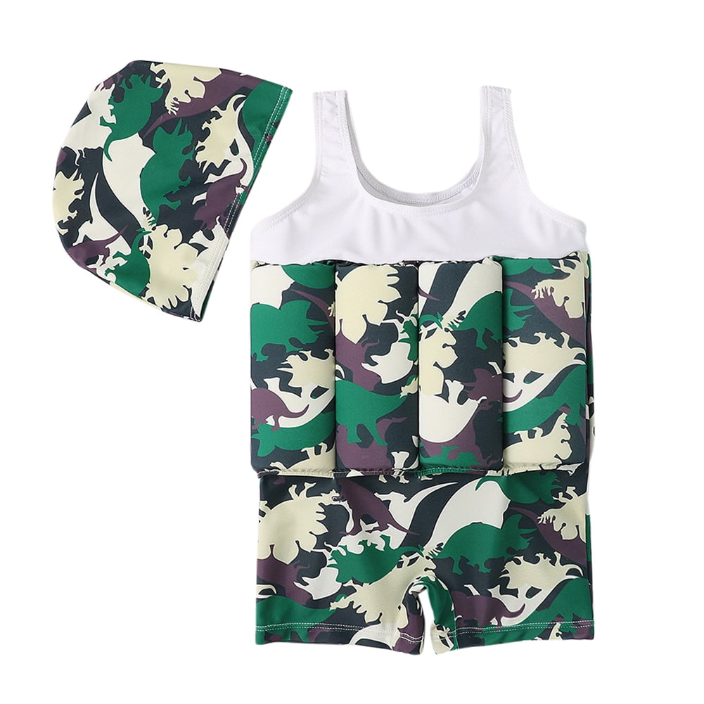 0-6Years Toddler Baby Buoyancy Floatation Swimsuit Baby Float Suit Swim Vest One Piece Bathing ...