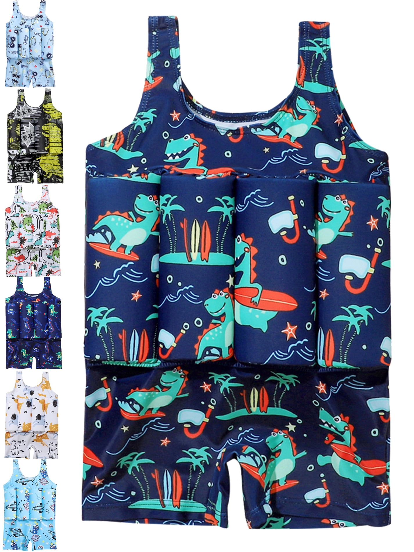 0-6Years Toddler Baby Buoyancy Floatation Swimsuit Baby Float Suit Swim ...