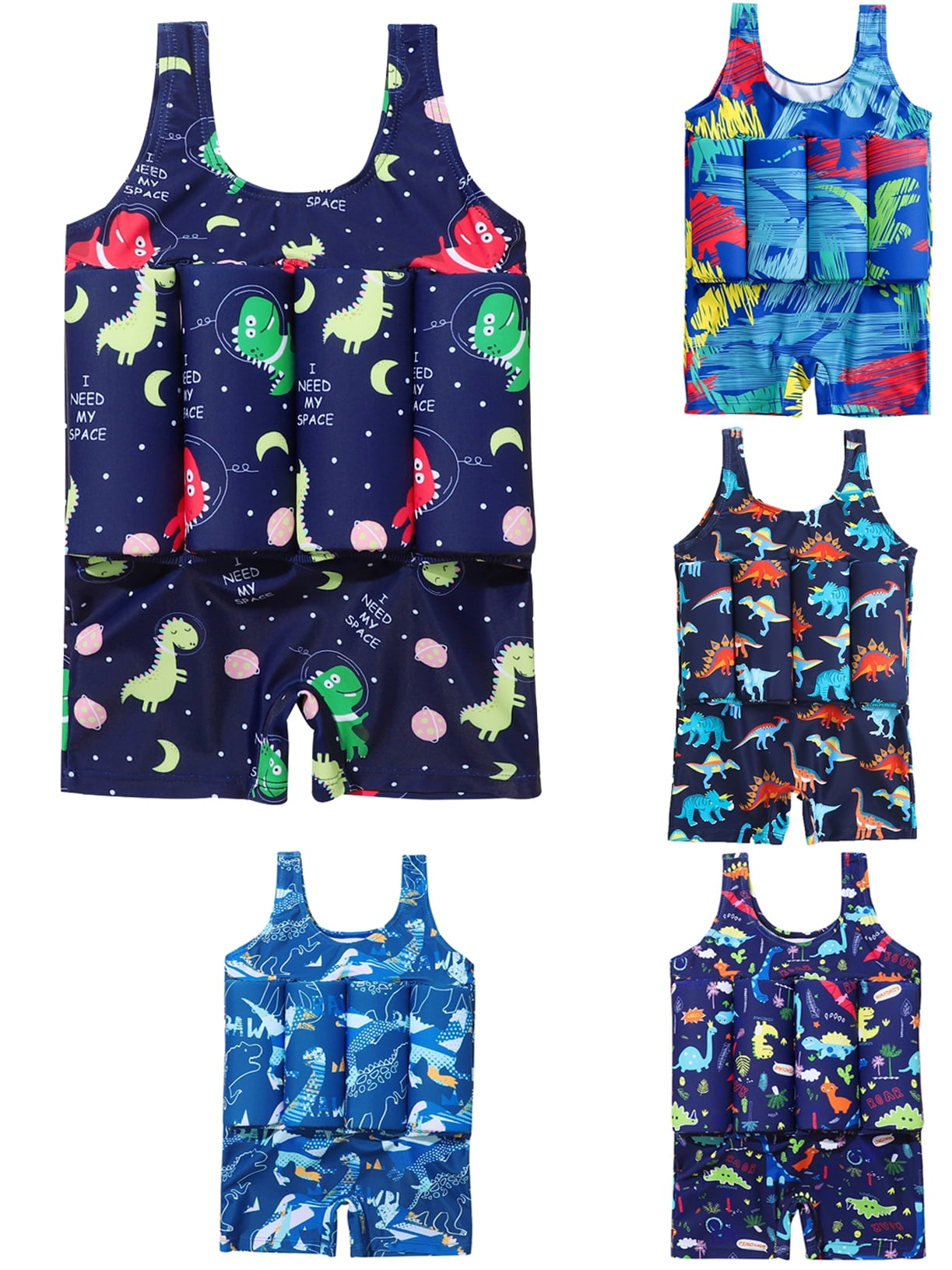 0-6Years Toddler Baby Buoyancy Floatation Swimsuit Baby Float Suit Swim ...