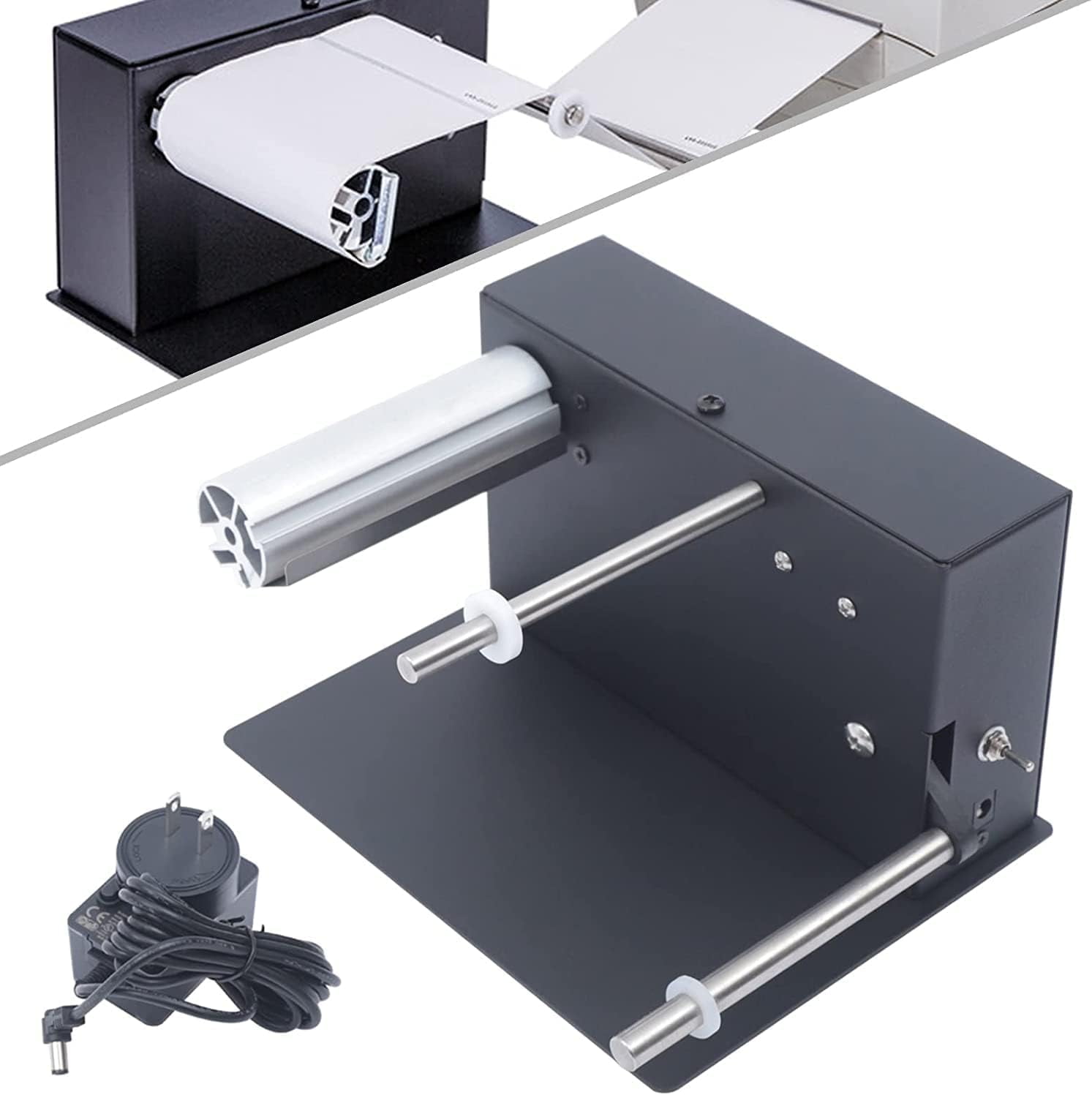 0-7.1" Width Electric Label Rewinder, Automatic Synchronization ...