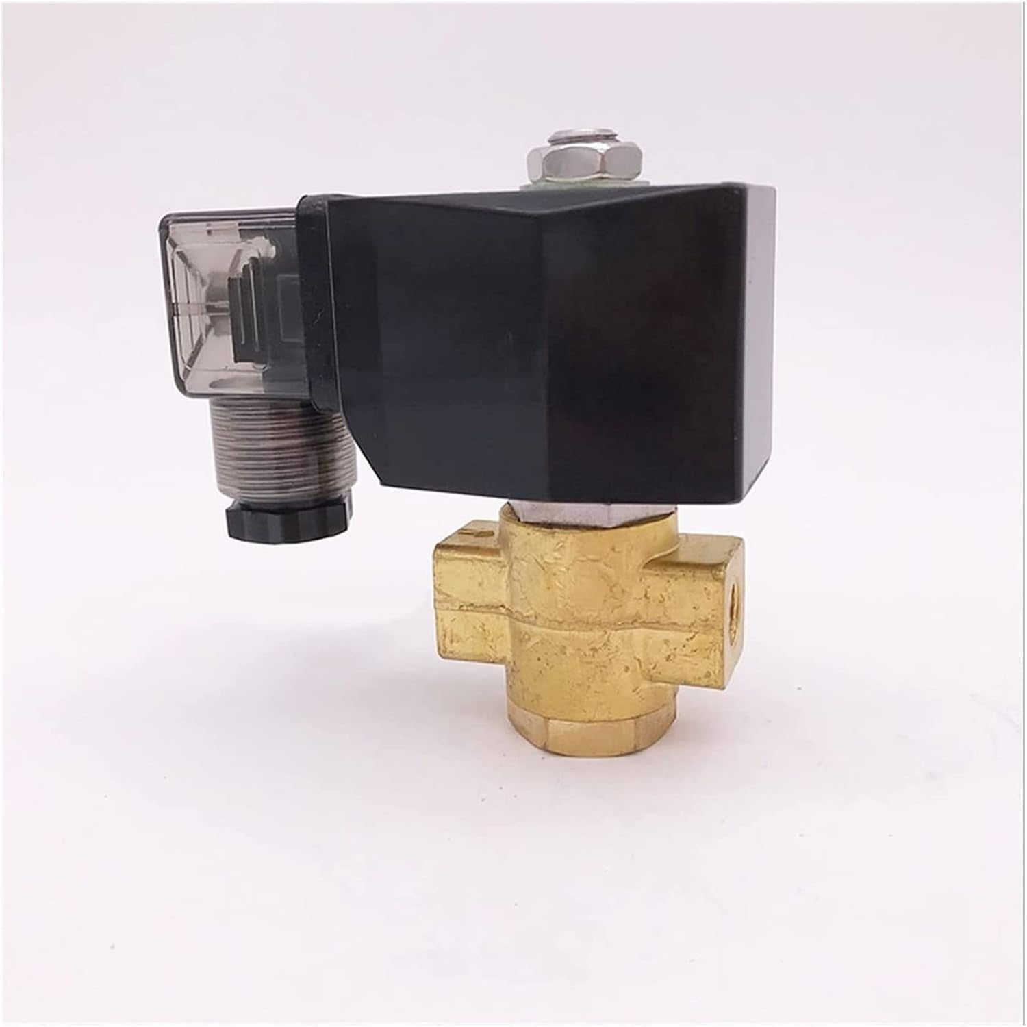 0-7/5/3bar 2Way Brass Solenoid Valve Flow Control 1/4inch 12VDC Orifice 4mm/5mm/6mm Normally ...