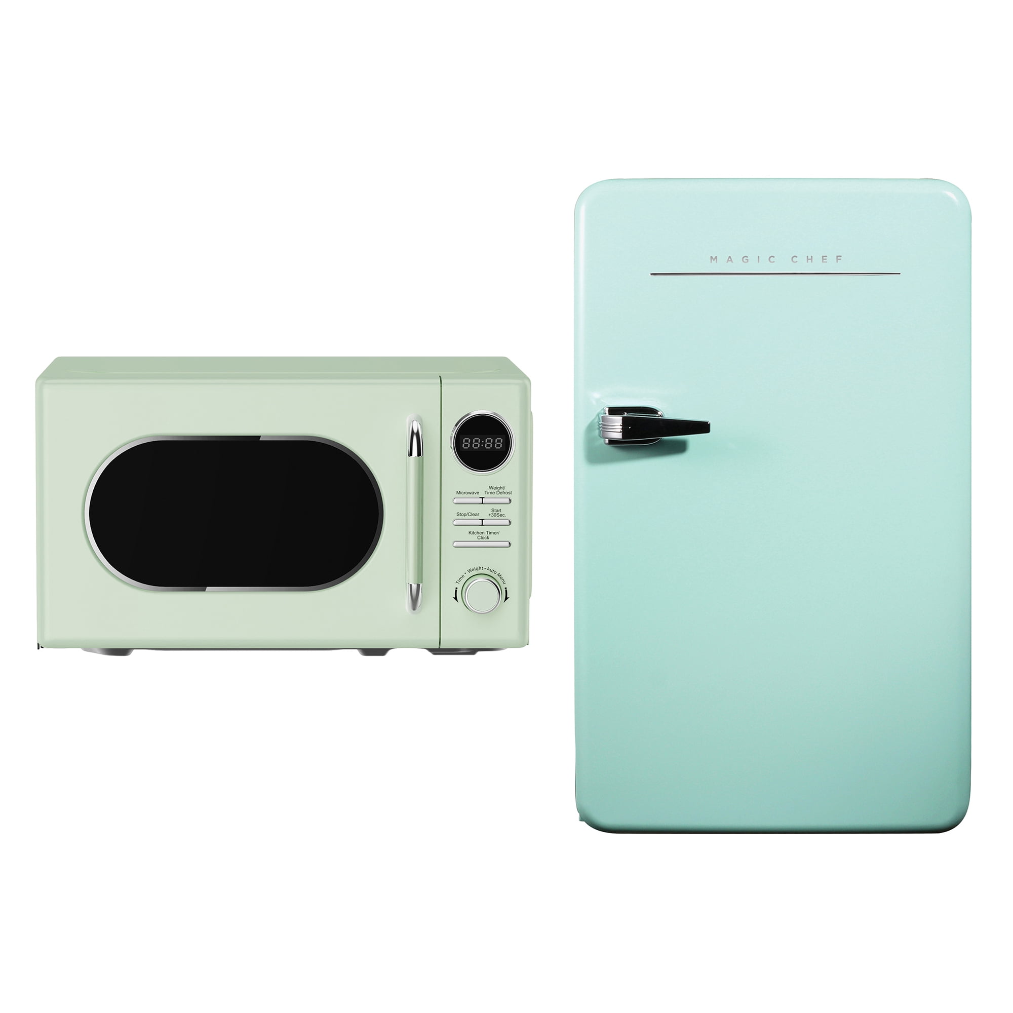 Magic Chef 0.7-cu. ft. 700-Watt Retro Countertop Microwave and 3.2-cu ...