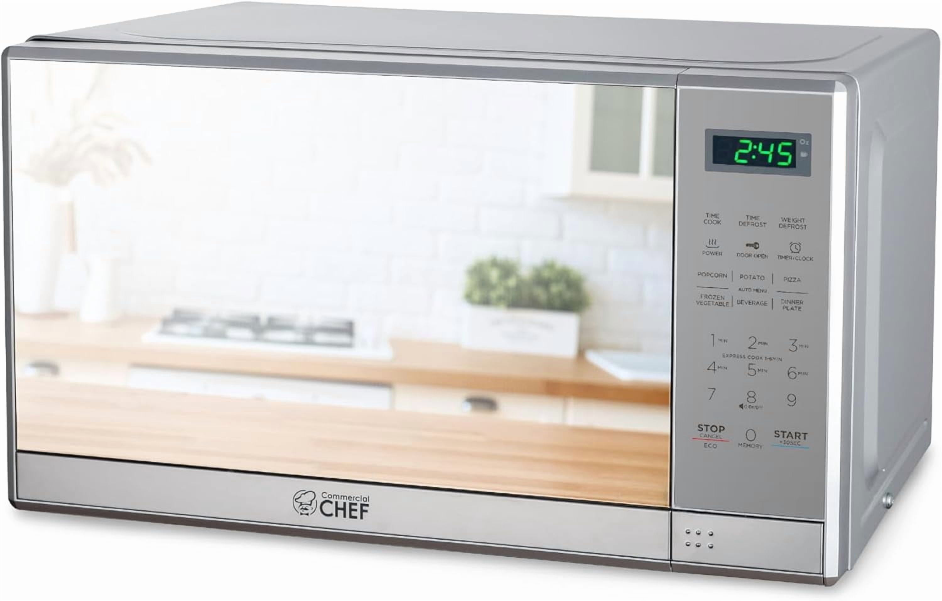 0.7 Cu Ft Microwave with 10 Power Levels, 700W Microwave with Digital ...